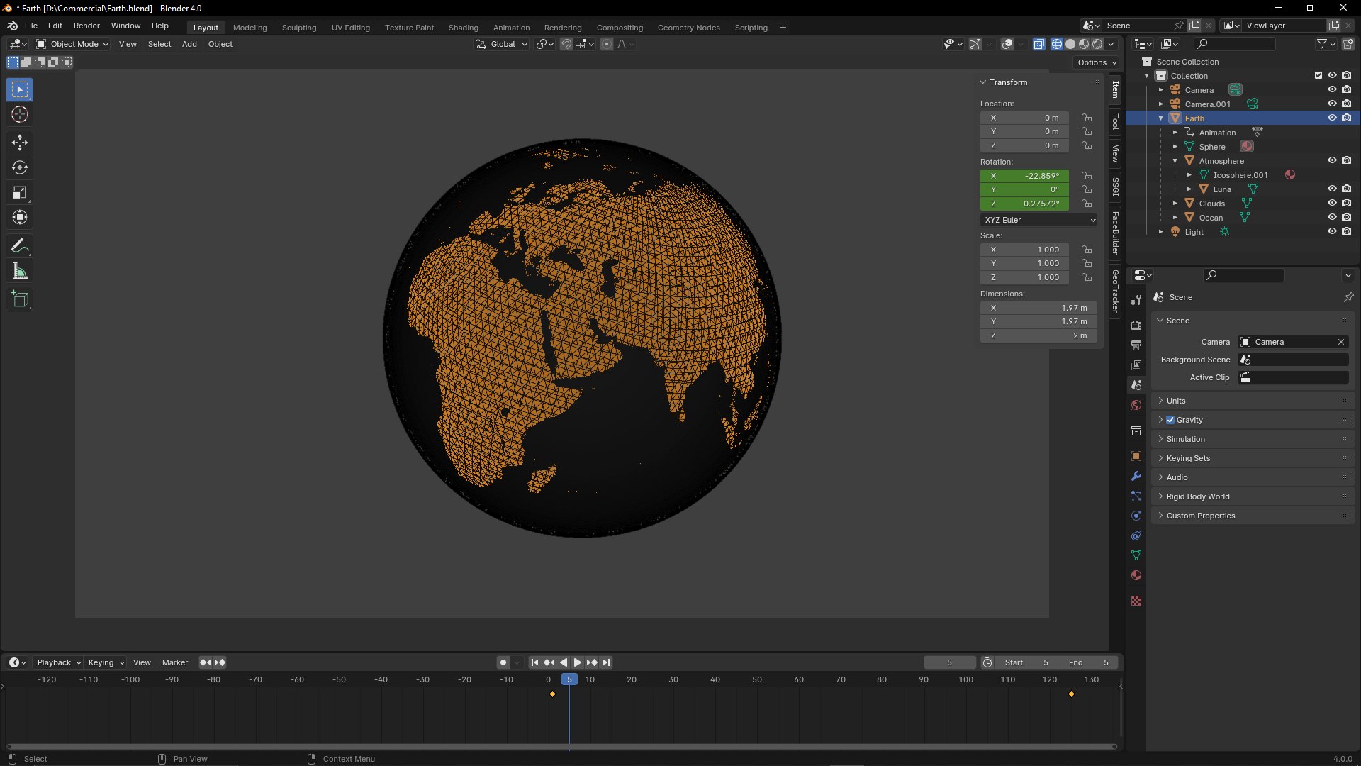 Earth 3D model - TurboSquid 2178550