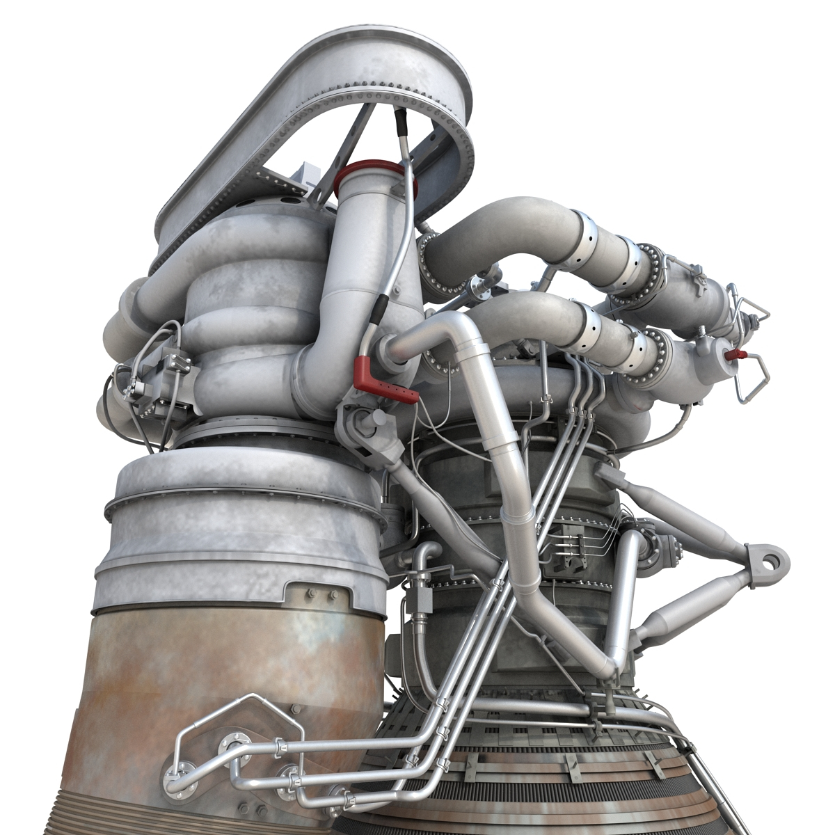 rocket engines 3d c4d