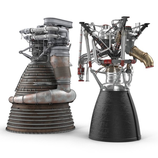 rocket engines 3d c4d