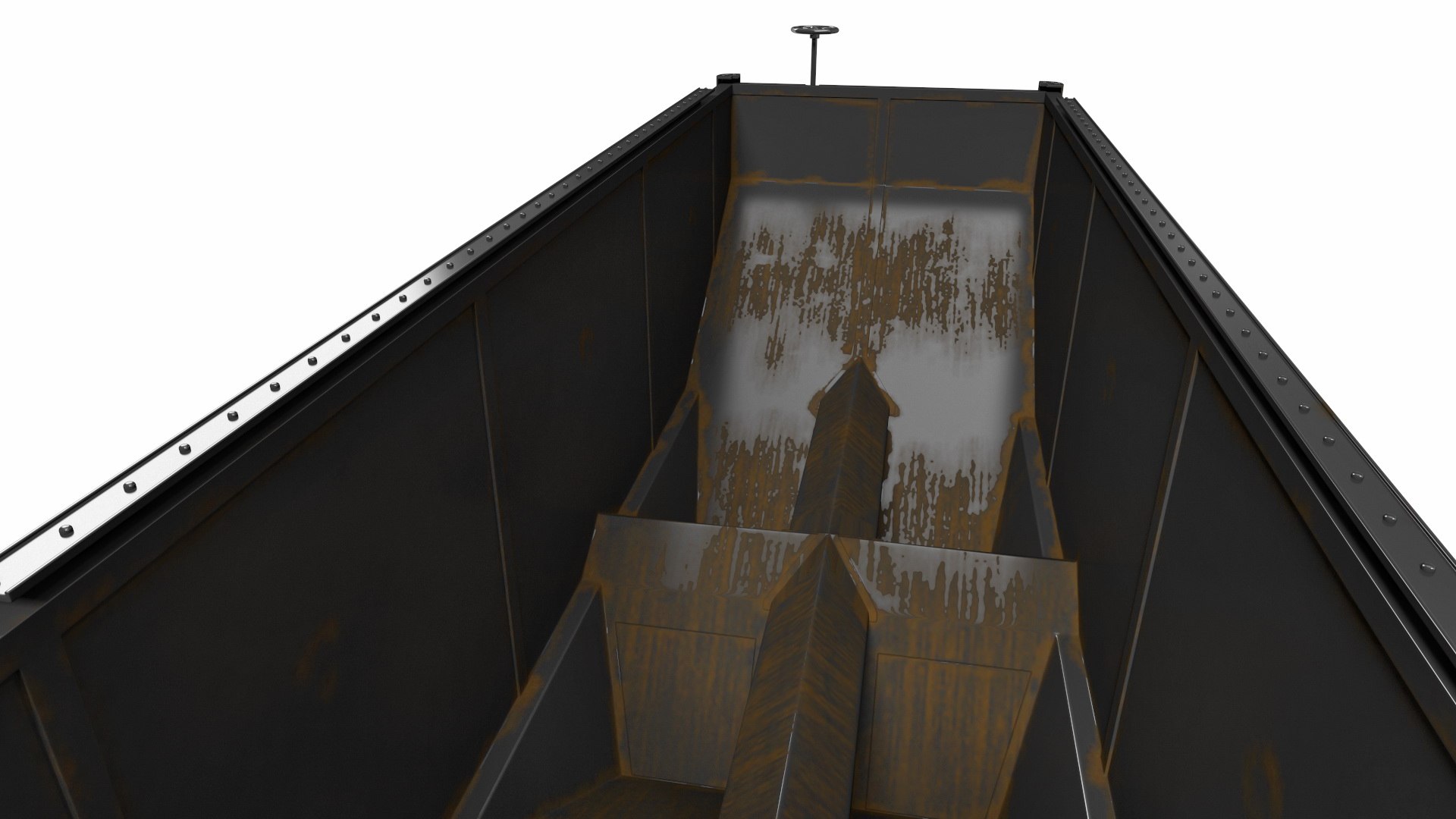 3D Two Bay Covered Hopper model - TurboSquid 2148463