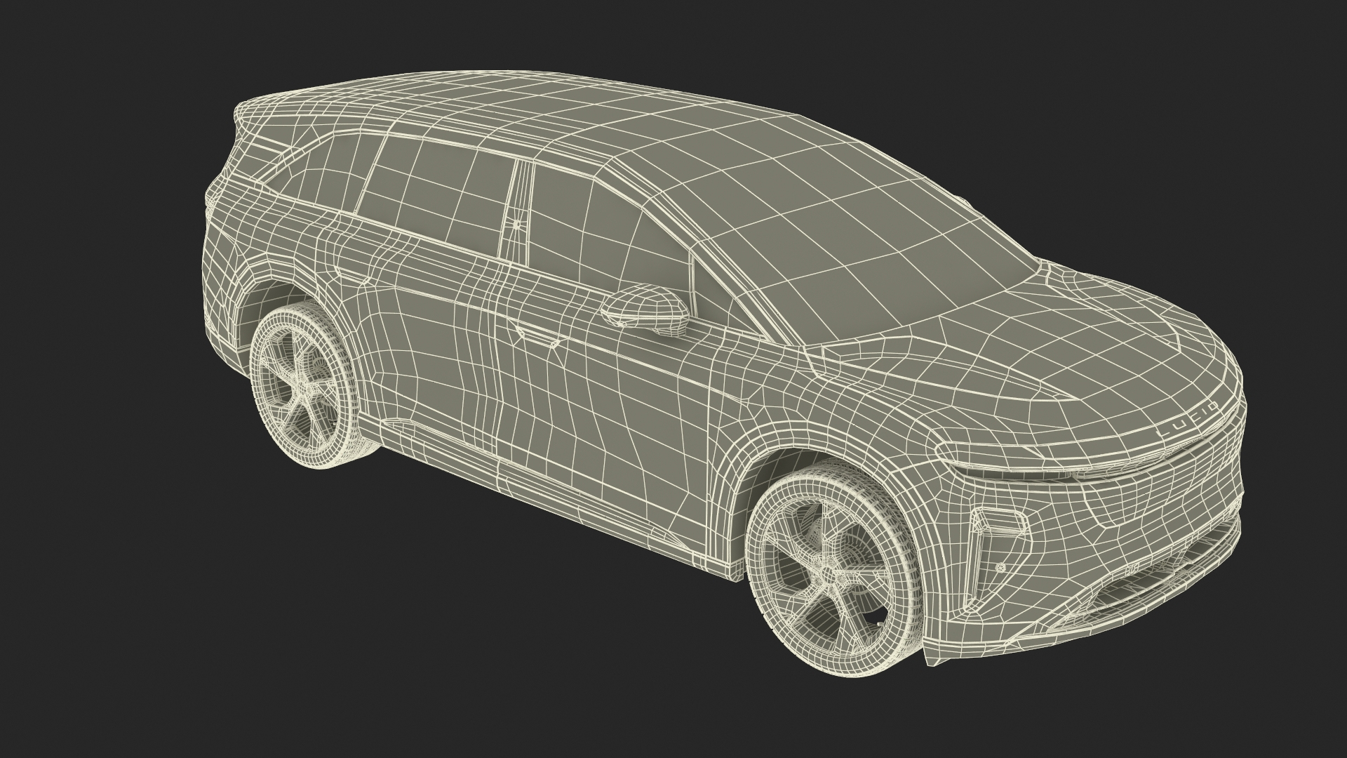 Lucid Gravity 2024 Electric SUV Olive Color Simplified 3D - TurboSquid ...