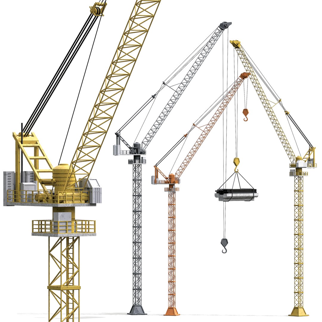 Construction Tower Crane Model - TurboSquid 2308776