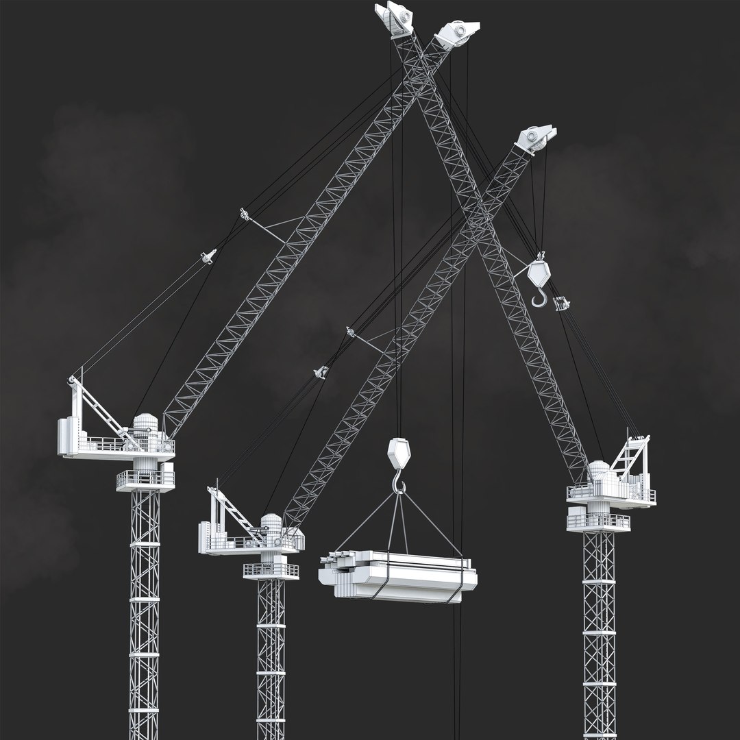 Construction Tower Crane Model - TurboSquid 2308776