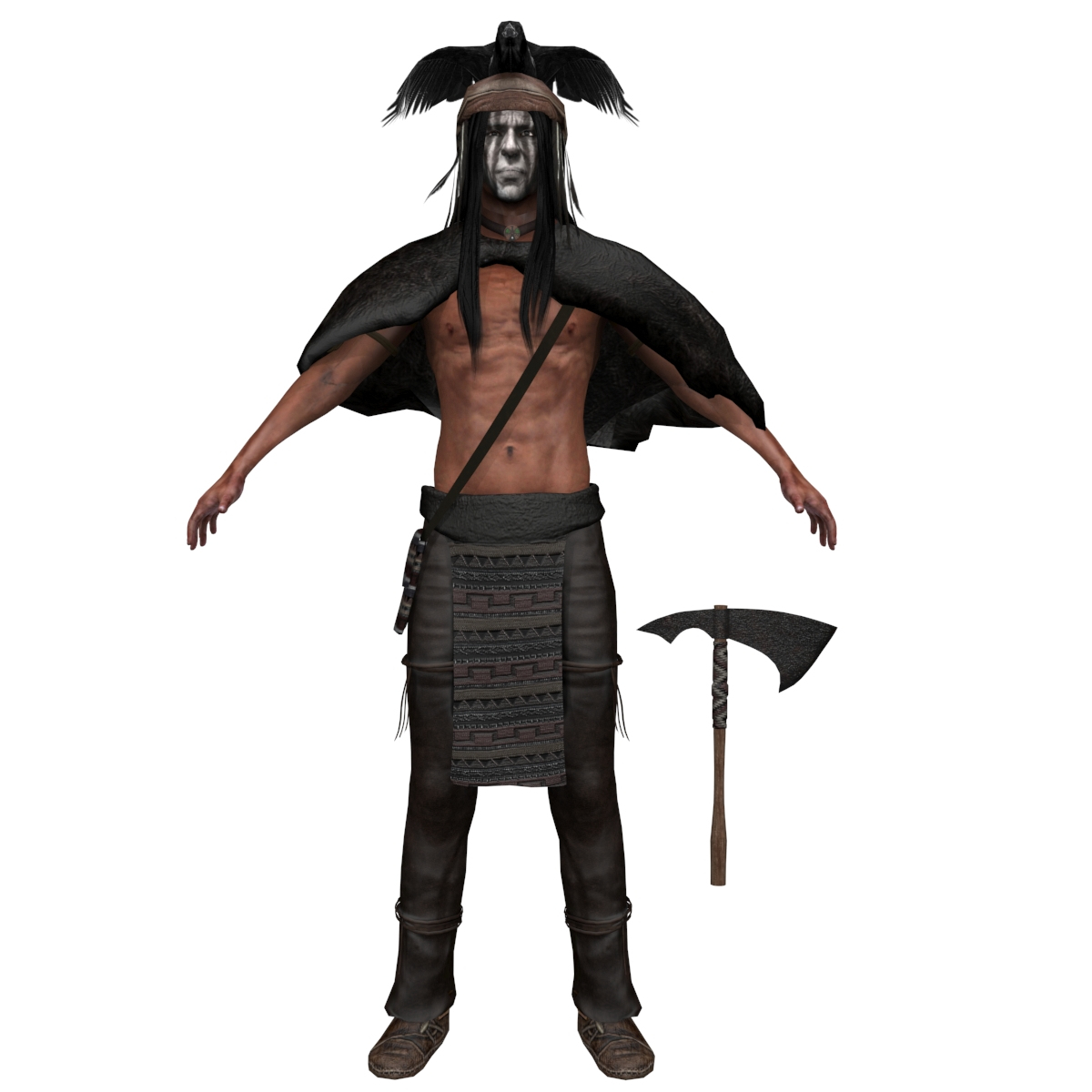 Rigged native american 3D model - TurboSquid 1329444