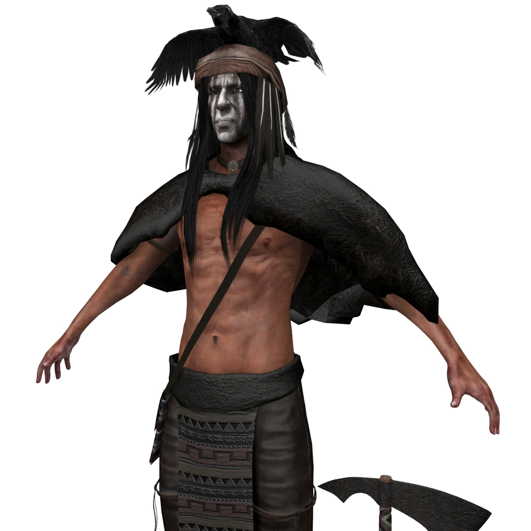 Rigged native american 3D model - TurboSquid 1329444