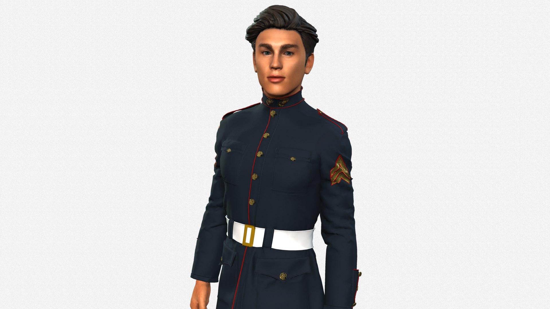 High-Quality 3D Soldier Boy Character Game Ready Rigged And Animated ...
