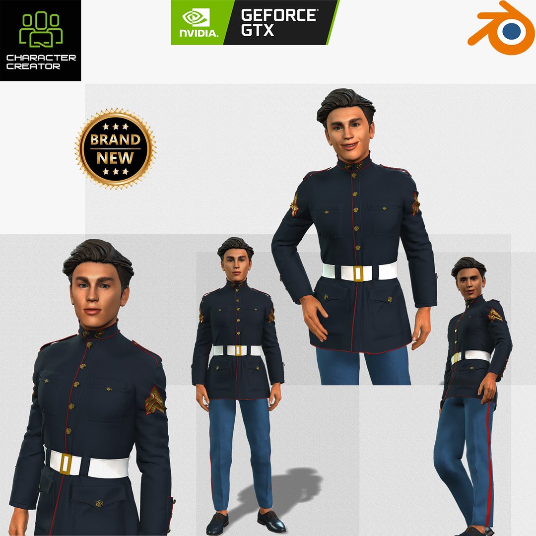 High-Quality 3D Soldier Boy Character Game Ready Rigged And Animated ...