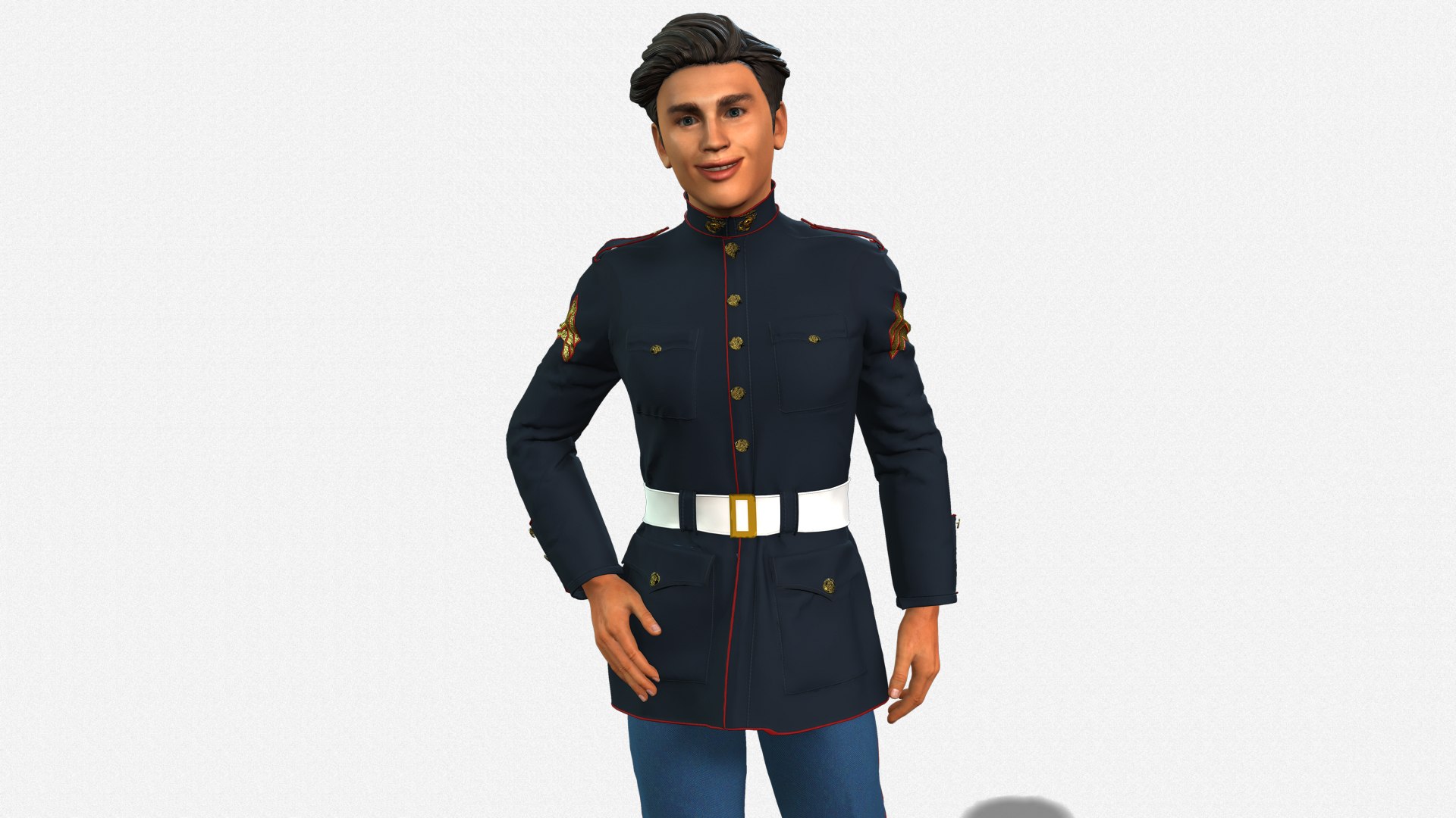 High-Quality 3D Soldier Boy Character Game Ready Rigged And Animated ...