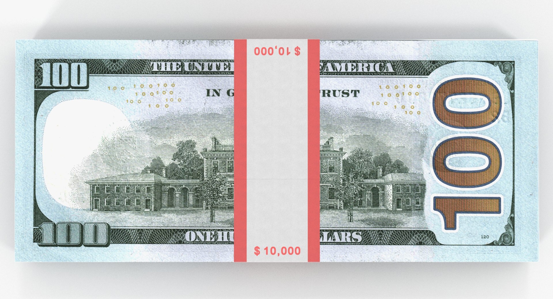 New 100 Dollar Bills 3D - TurboSquid 1230790