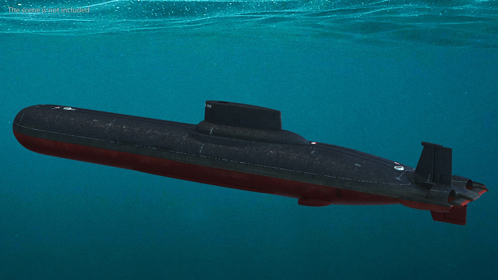 Akula Project 941 Typhoon Class Ballistic Missile Submarine 3D model ...