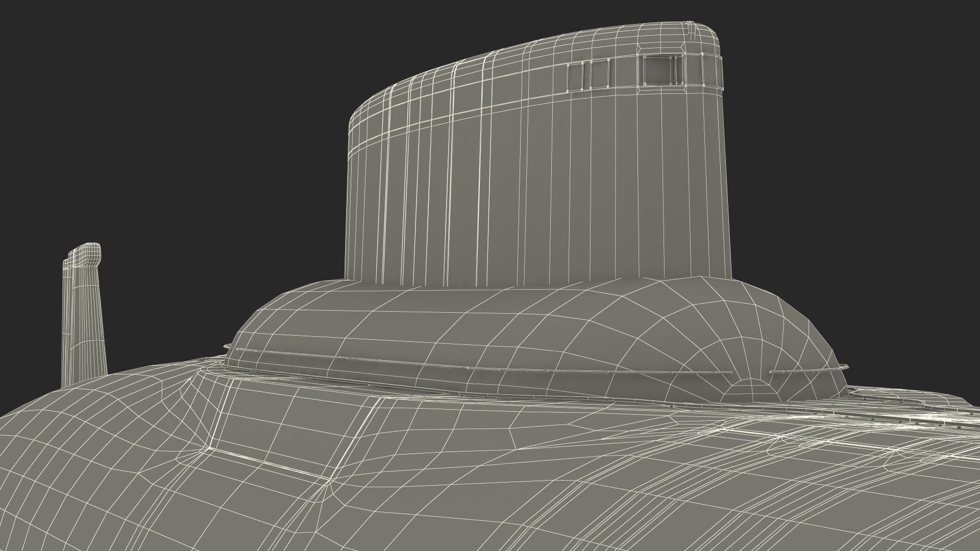 Akula Project 941 Typhoon Class Ballistic Missile Submarine 3D model ...