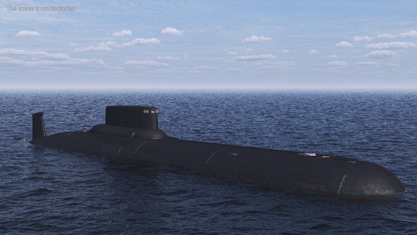 modelo 3d Proyecto Akula 941 Submarino de misiles balísticos clase ...