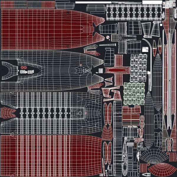 アクラプロジェクト941タイフーン級弾道ミサイル潜水艦3Dモデル - TurboSquid 2065627