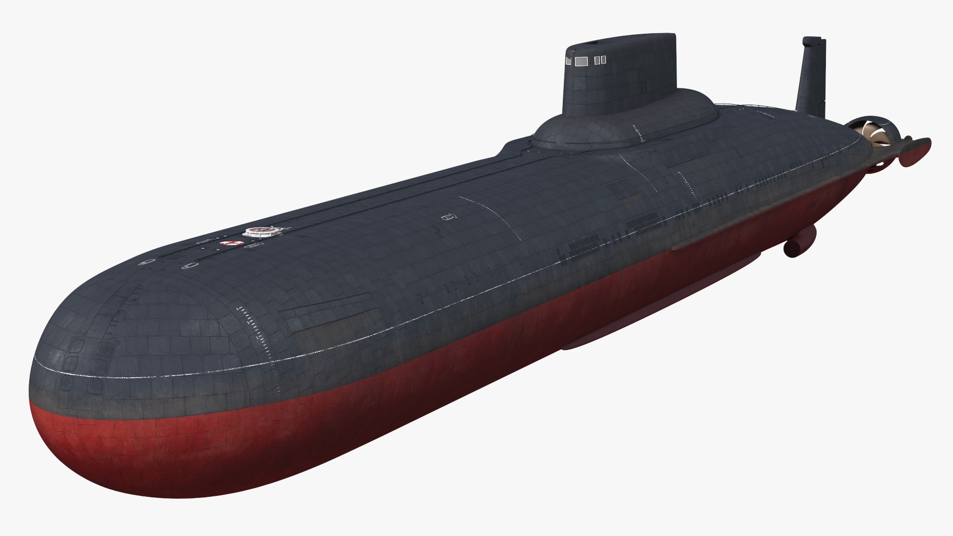 Akula Project 941 Typhoon Class Ballistic Missile Submarine 3D model ...