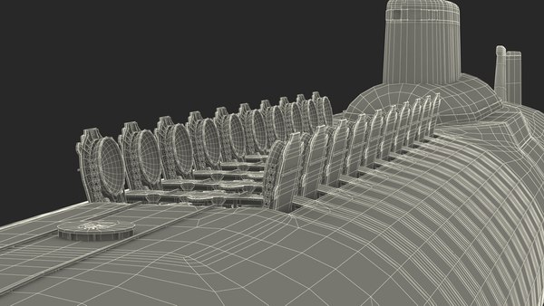 阿库拉计划 941 台风级弹道导弹潜艇3D模型 - TurboSquid 2065627