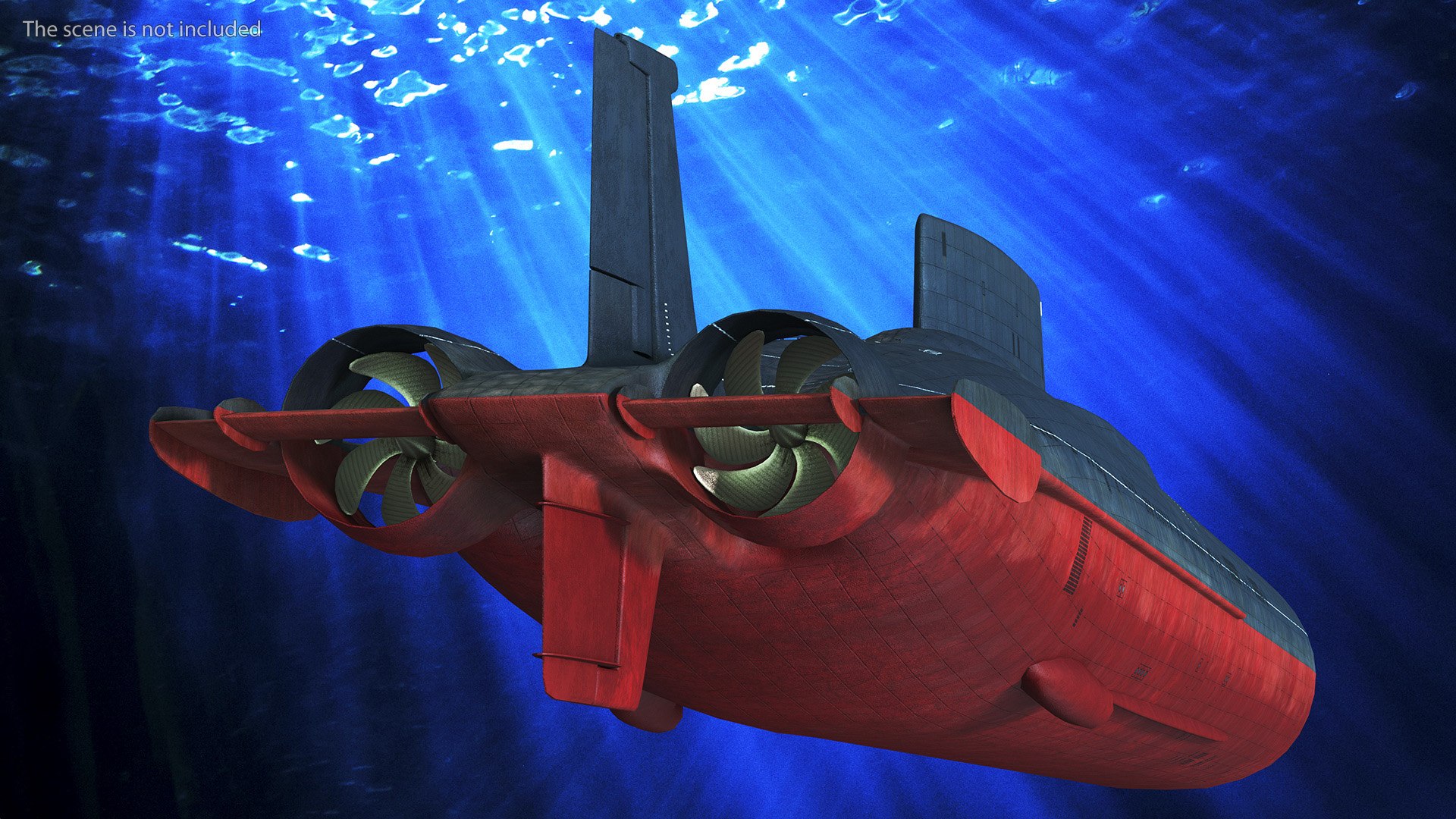 Akula Project 941 Typhoon Class Ballistic Missile Submarine 3D model ...