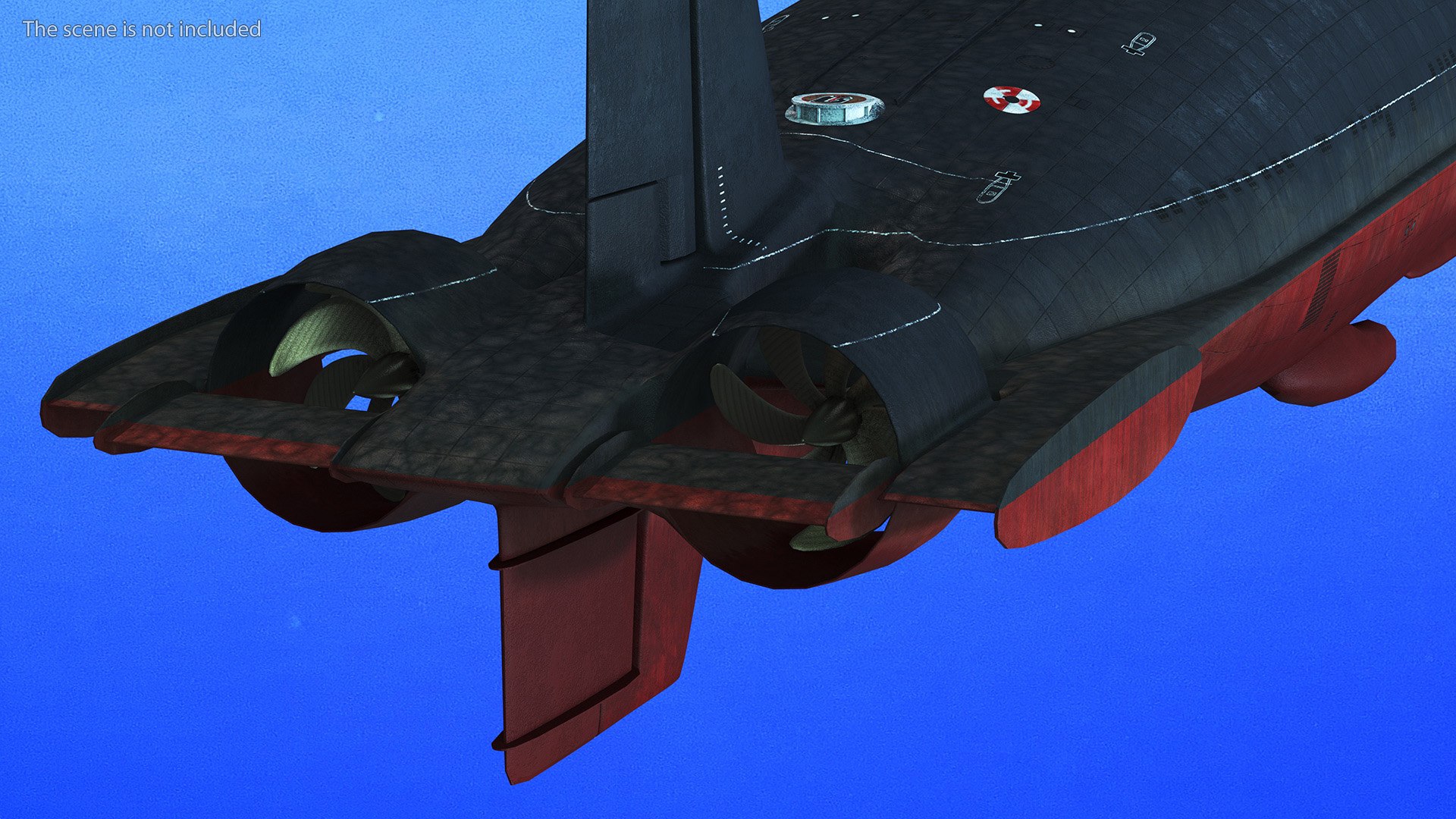 Akula Project 941 Typhoon Class Ballistic Missile Submarine 3D model ...