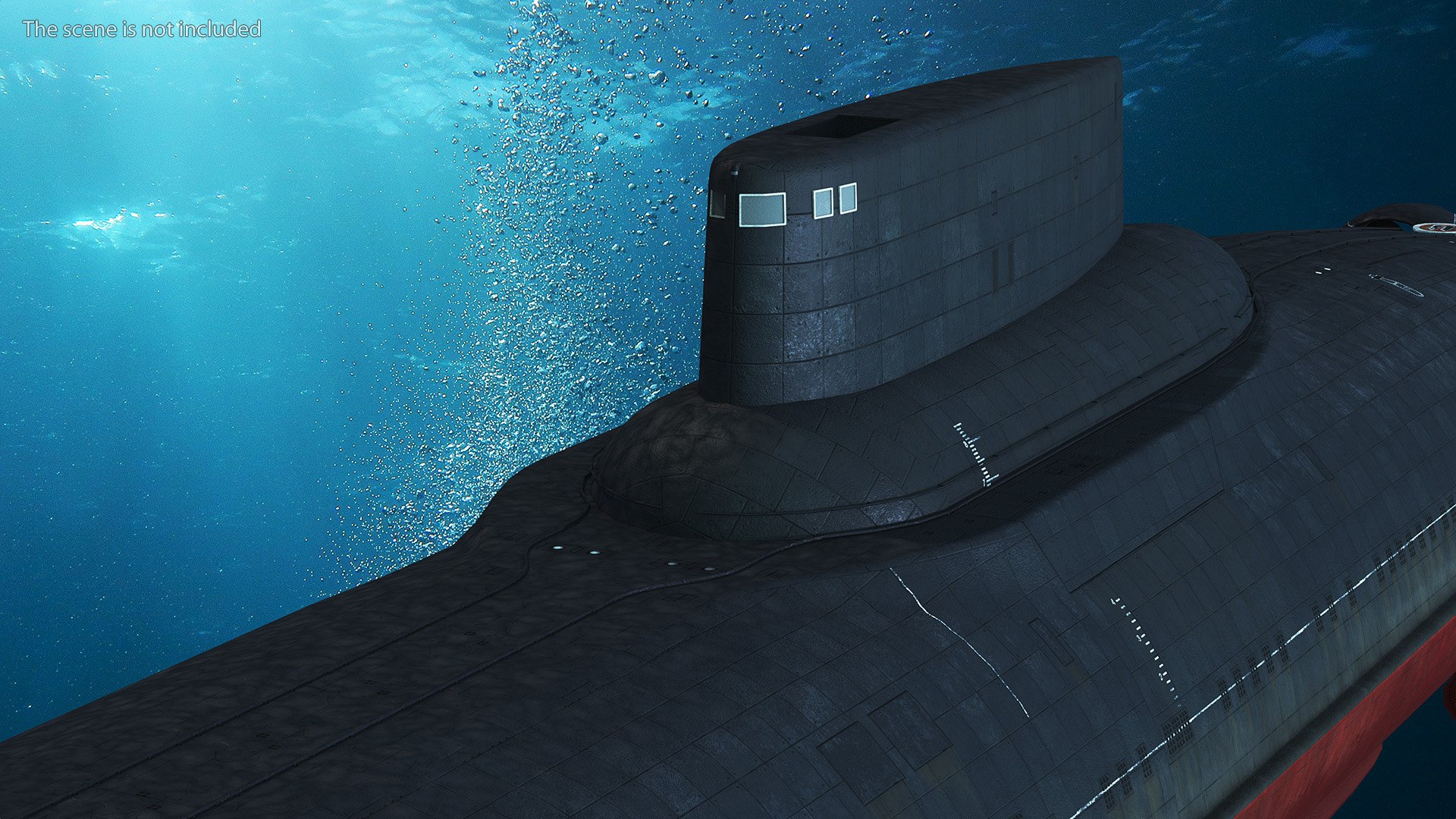 Akula Project 941 Typhoon Class Ballistic Missile Submarine 3D model ...