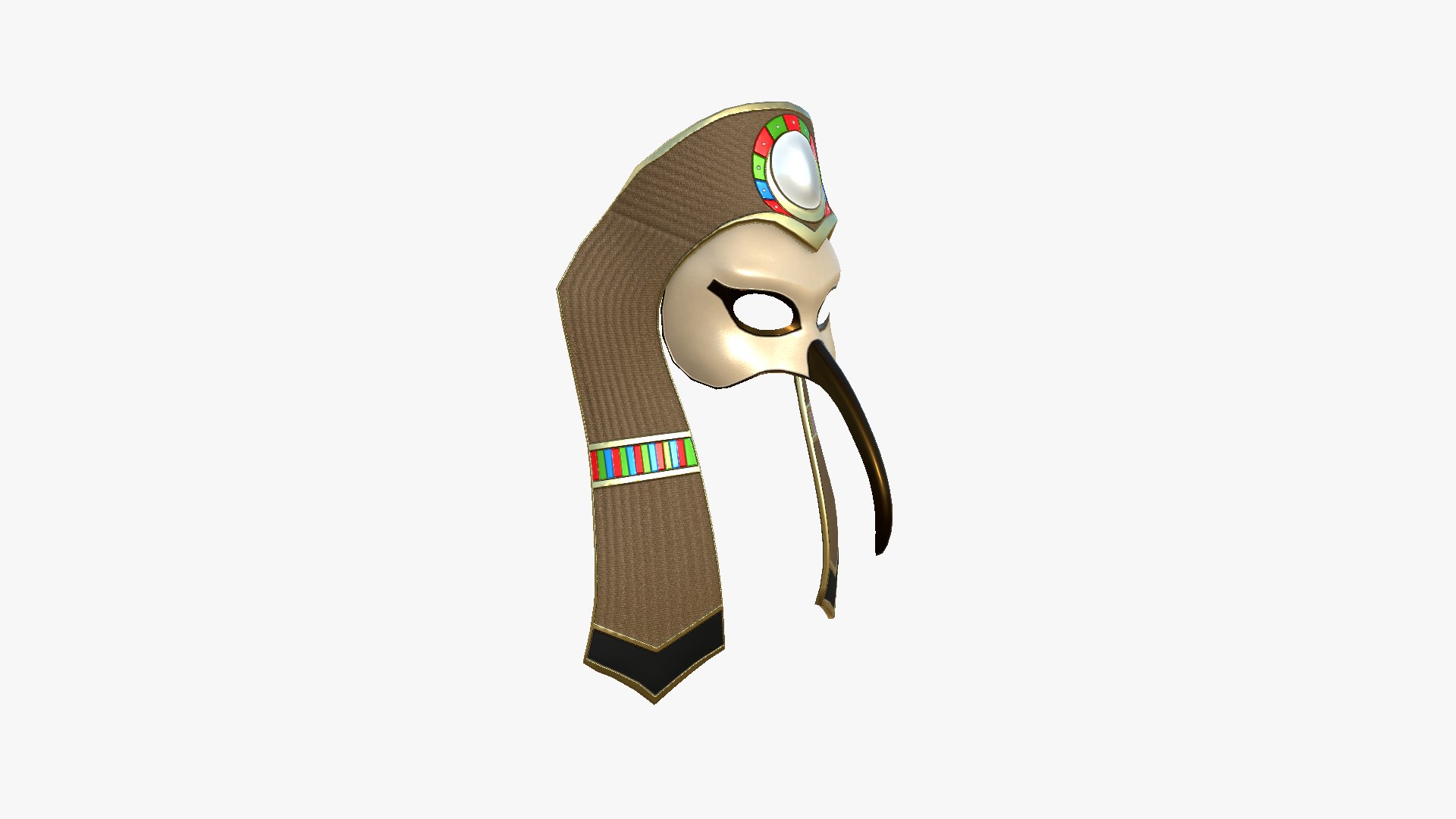 Thoth Mask A05 - Egyptian Gods Character Clothing 3D Model - TurboSquid ...