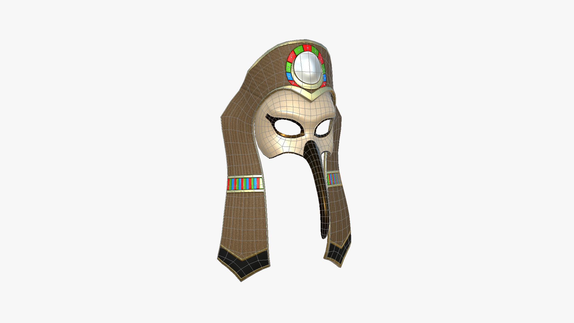 Thoth Mask A05 - Egyptian Gods Character Clothing 3D Model - TurboSquid ...