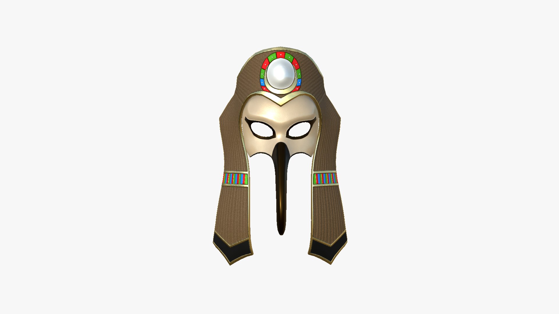 Thoth Mask A05 - Egyptian Gods Character Clothing 3D Model - TurboSquid ...