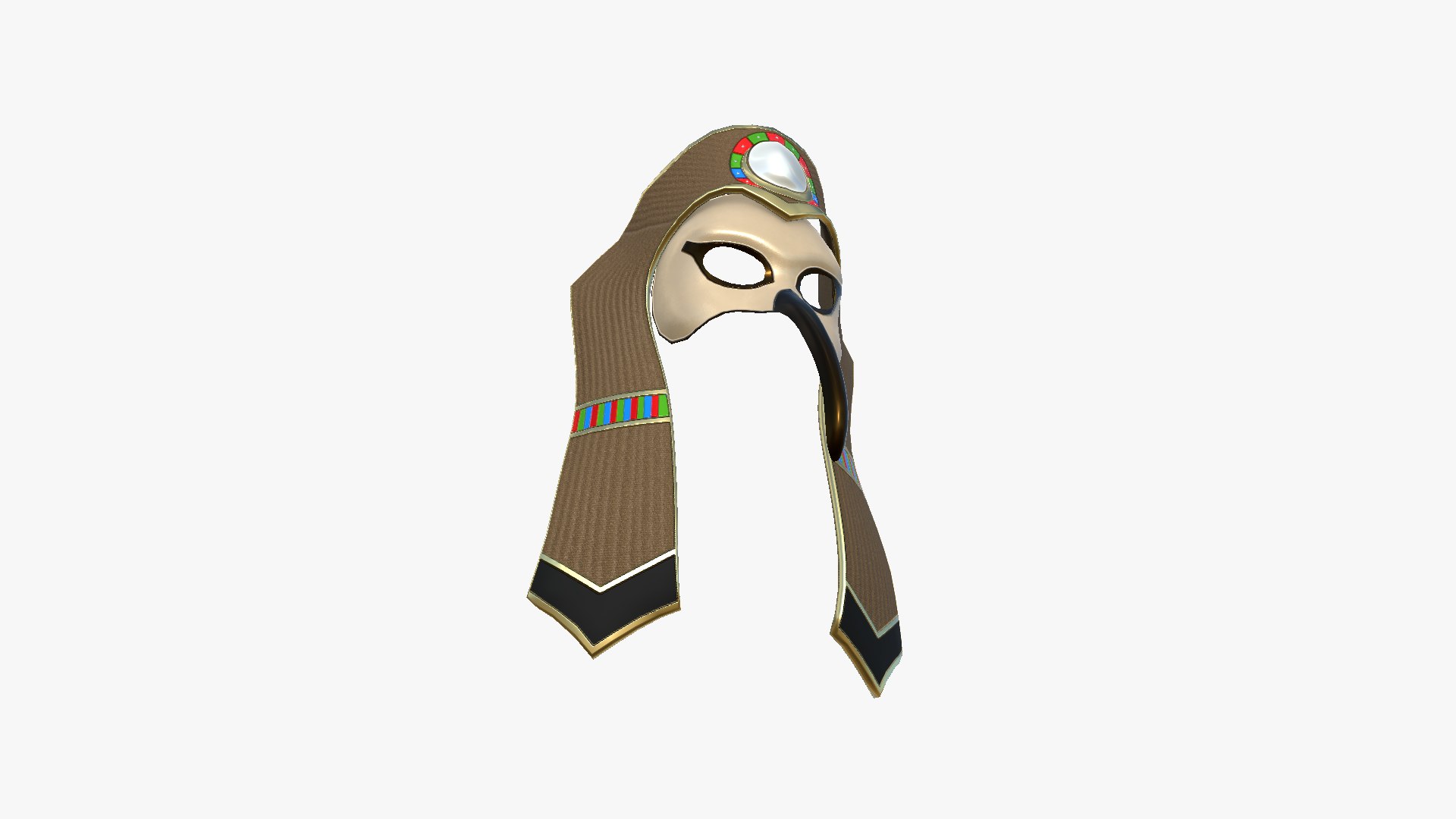 Thoth Mask A05 - Egyptian Gods Character Clothing 3D Model - TurboSquid ...