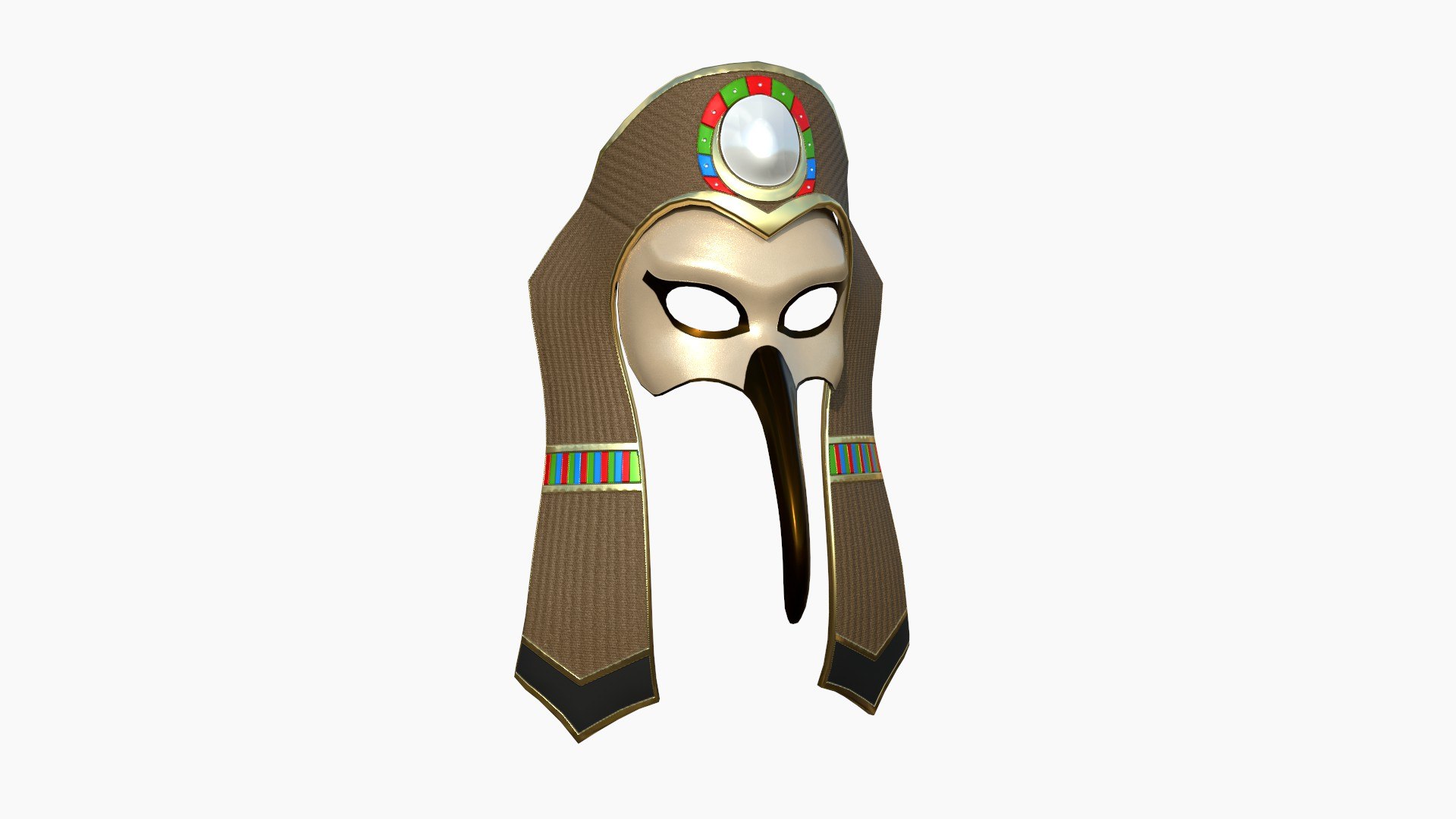 Thoth Mask A05 - Egyptian Gods Character Clothing 3D Model - TurboSquid ...