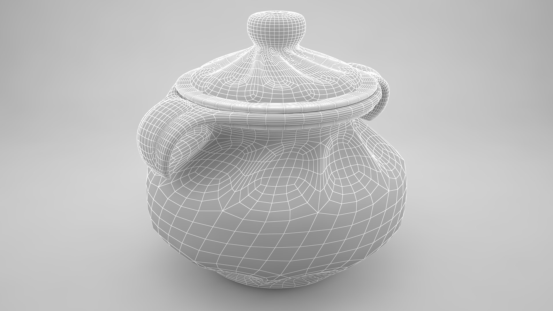 3d Tea Set Model