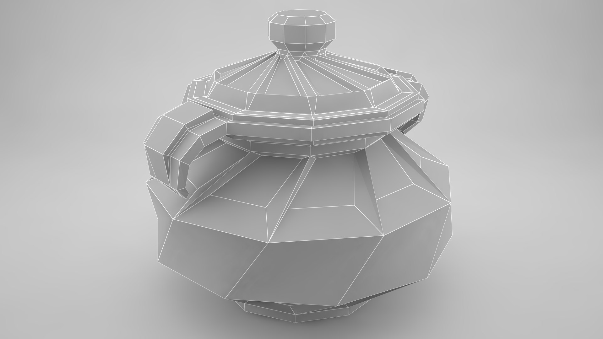 3d Tea Set Model