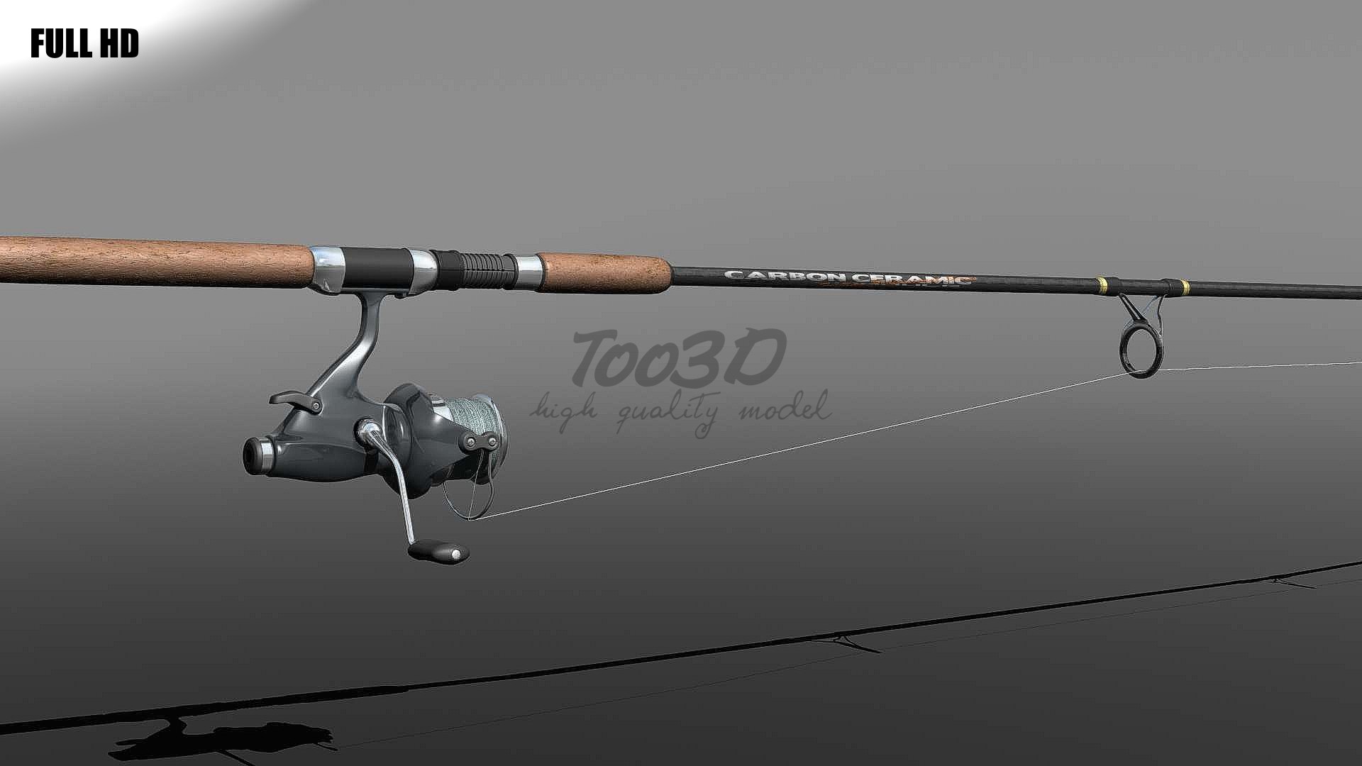 rod reel 3d model