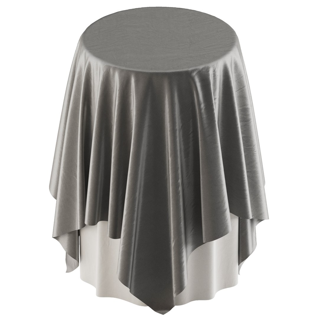 3D Restaurant Tablecloth set Circle model - TurboSquid 2147582