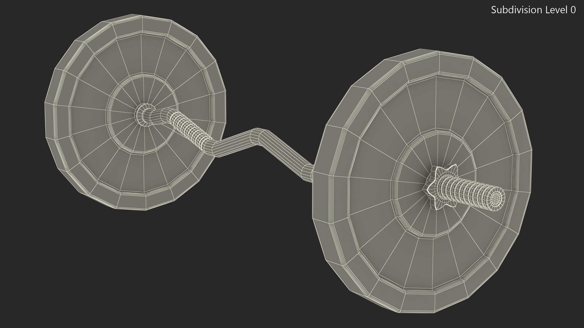 Curved Barbell 3D Model - TurboSquid 2266941