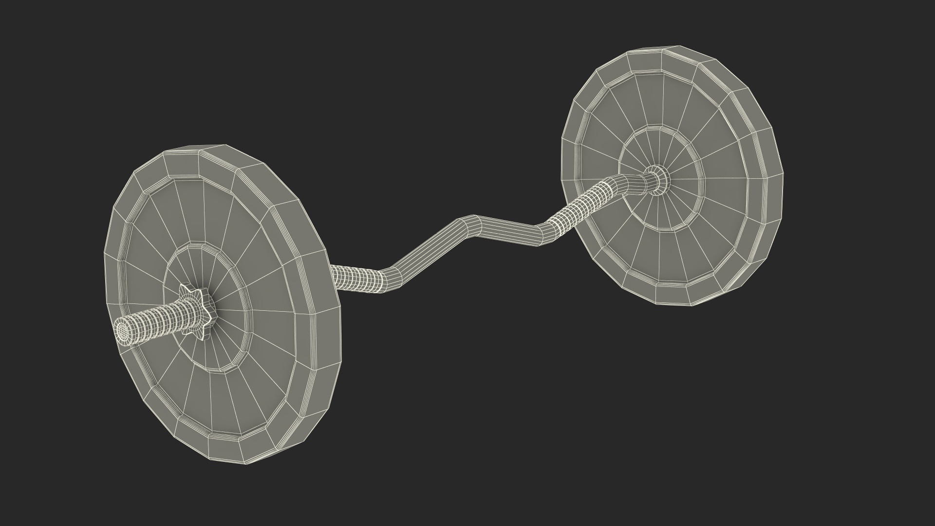 Curved Barbell 3D Model - TurboSquid 2266941