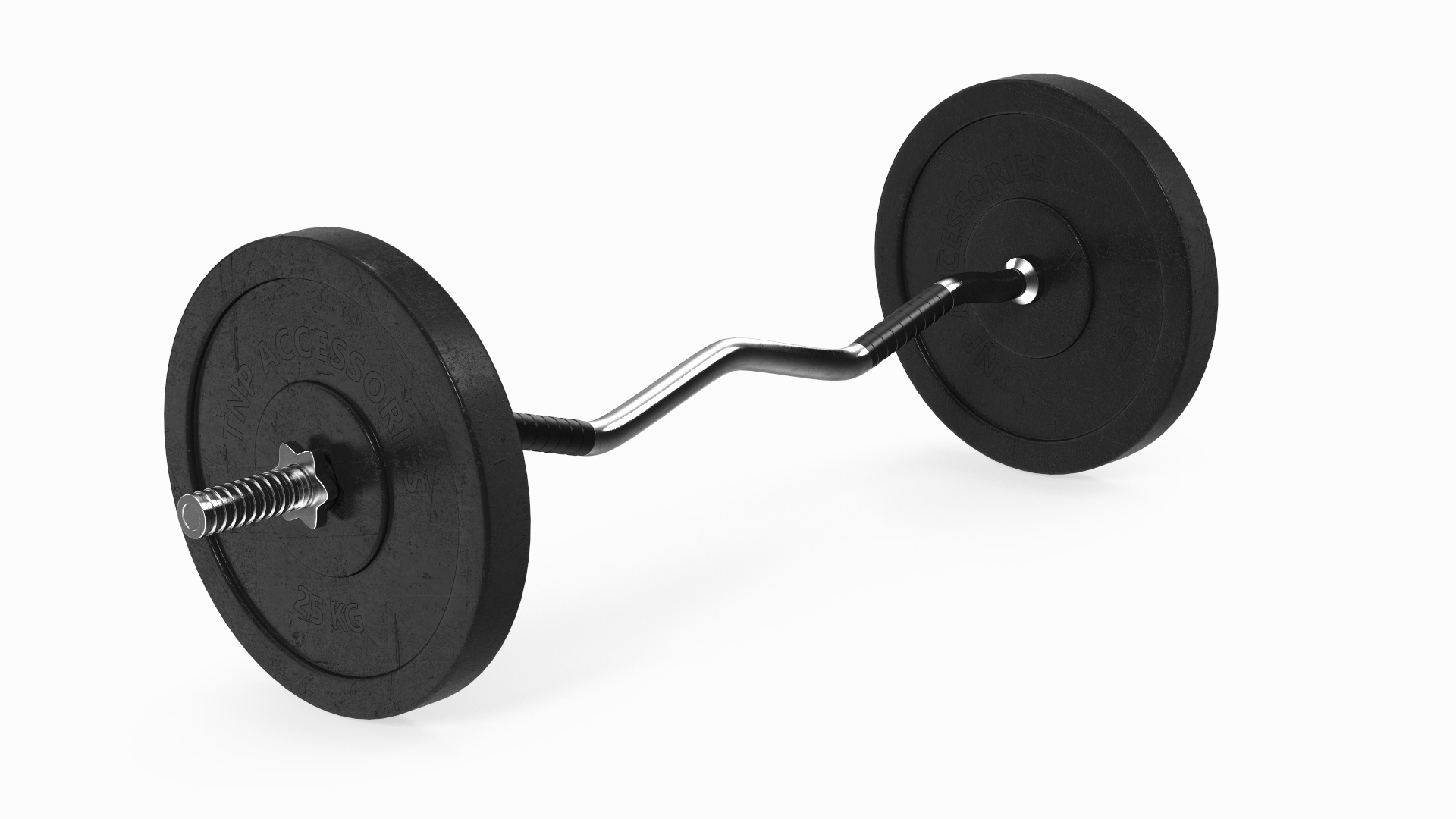 Curved Barbell 3D Model - TurboSquid 2266941