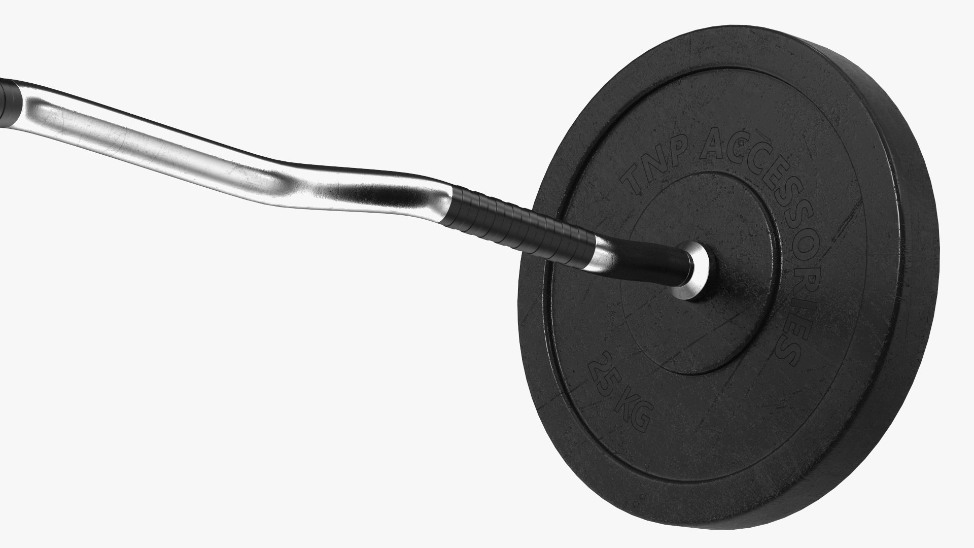 Curved Barbell 3D Model - TurboSquid 2266941