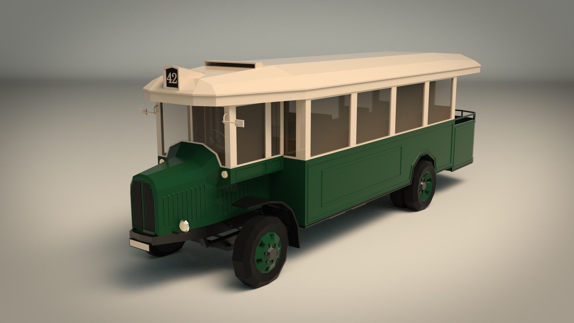 3D model vintage bus - TurboSquid 1530847