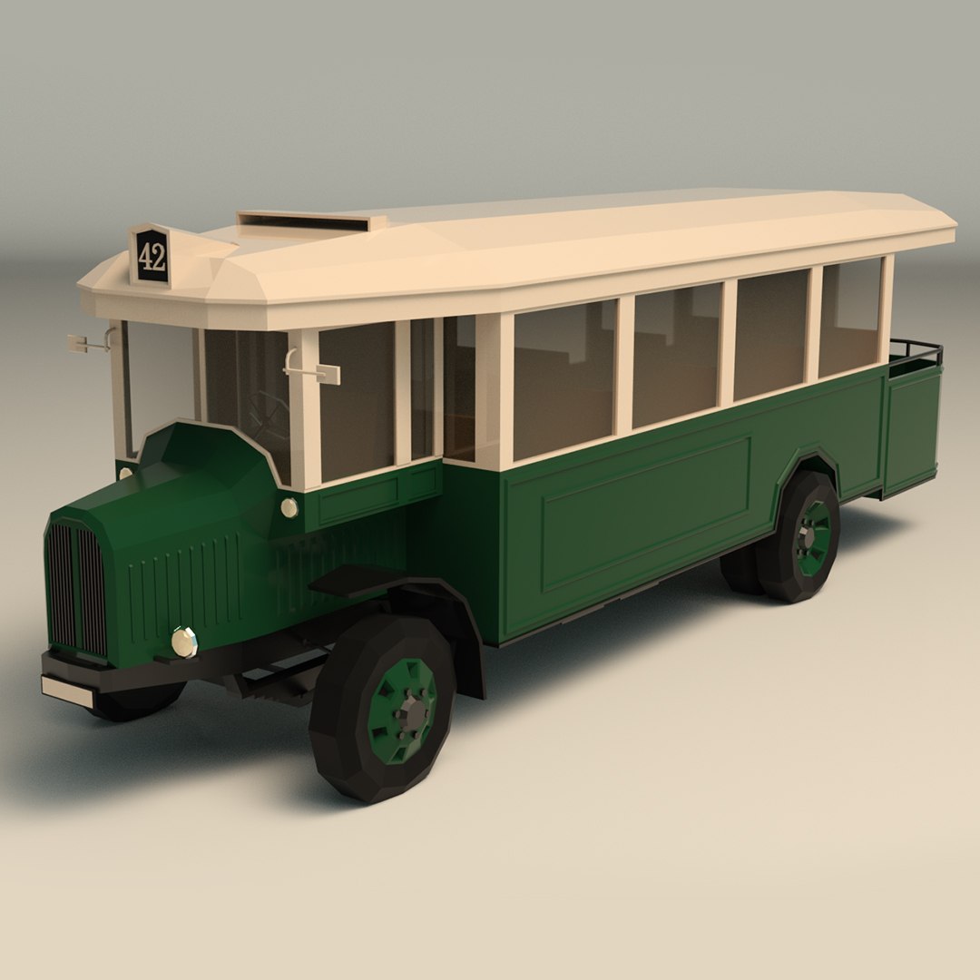 3D model vintage bus - TurboSquid 1530847