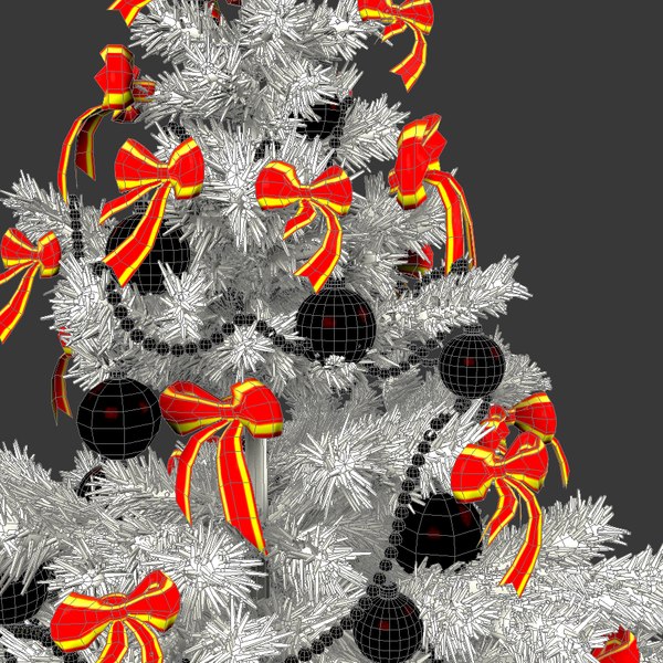 christmas trees v2 3d model