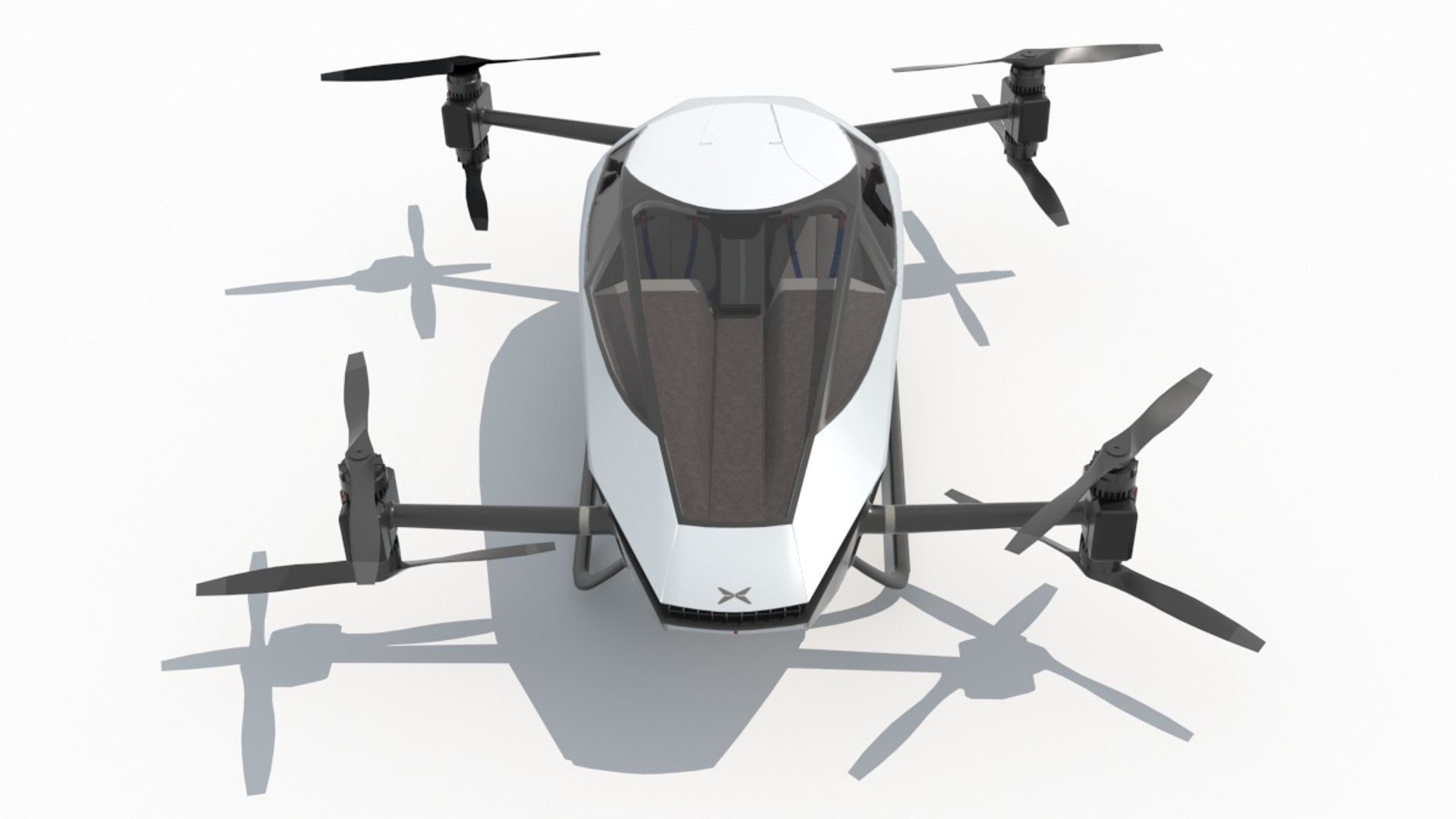 Evtol Flying Car Xpeng Traveler X2 3D Model - TurboSquid 2420282