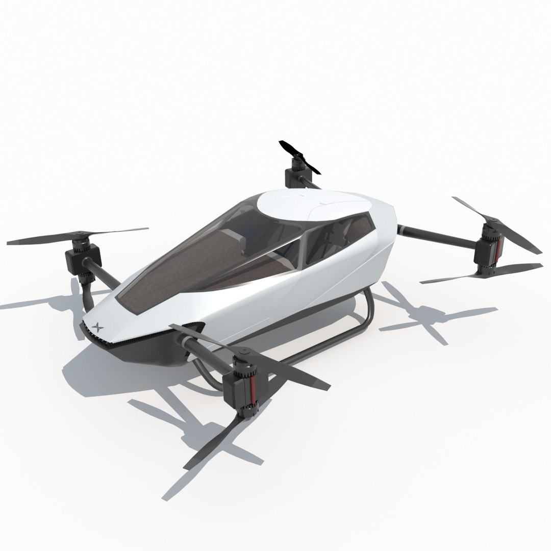 Evtol Flying Car Xpeng Traveler X2 3D Model - TurboSquid 2420282