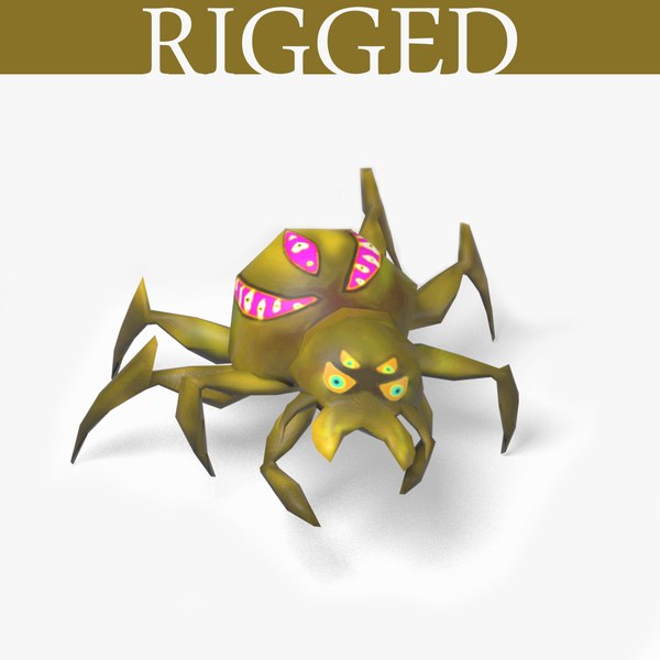 spider 3d obj