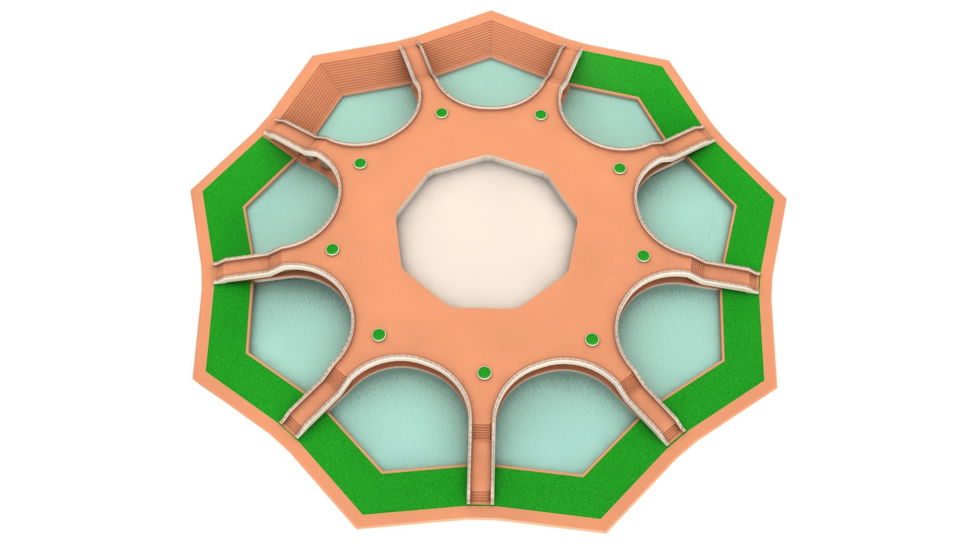 Lotus Temple Model - TurboSquid 1829238