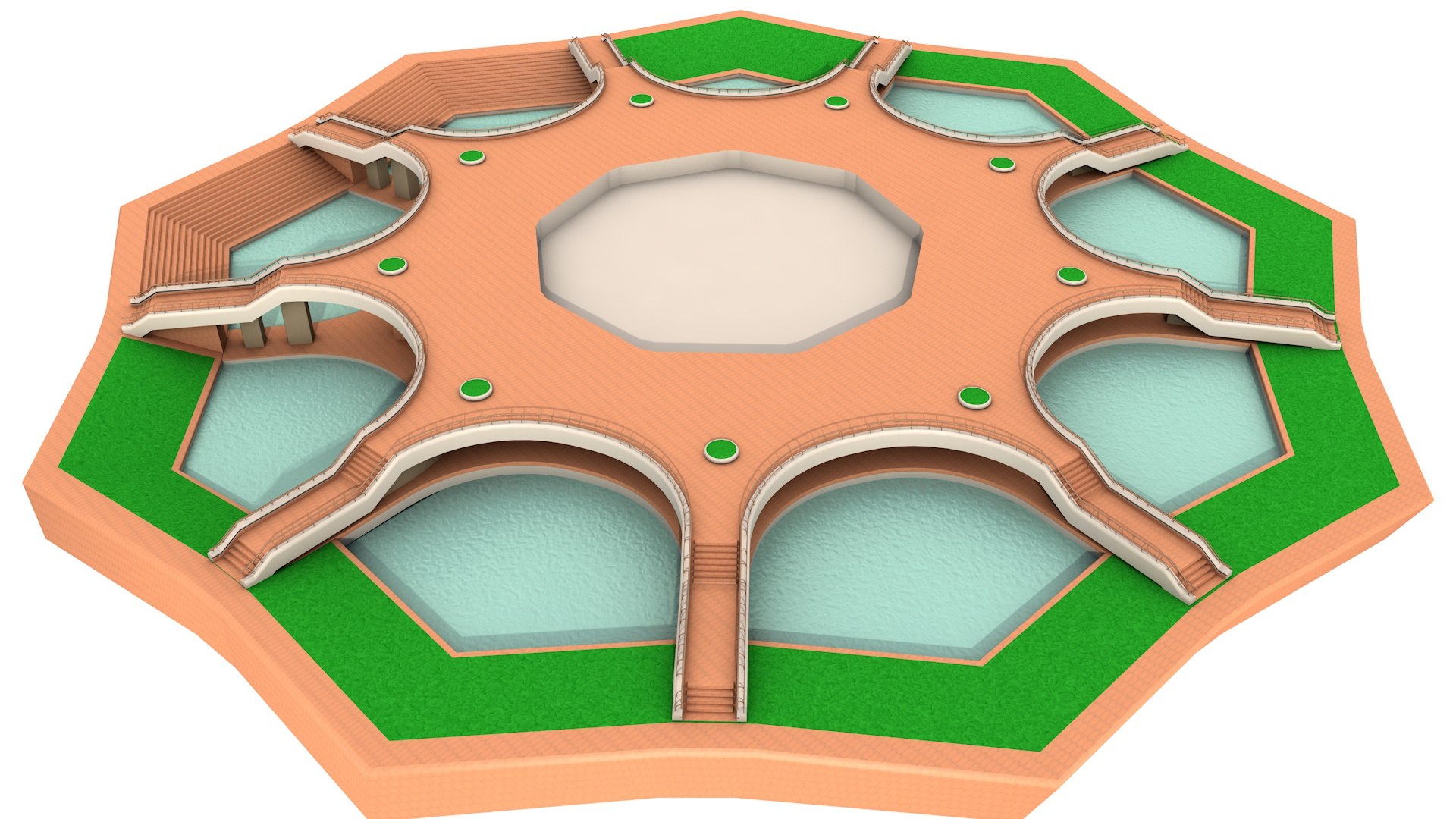 Lotus Temple Model - TurboSquid 1829238