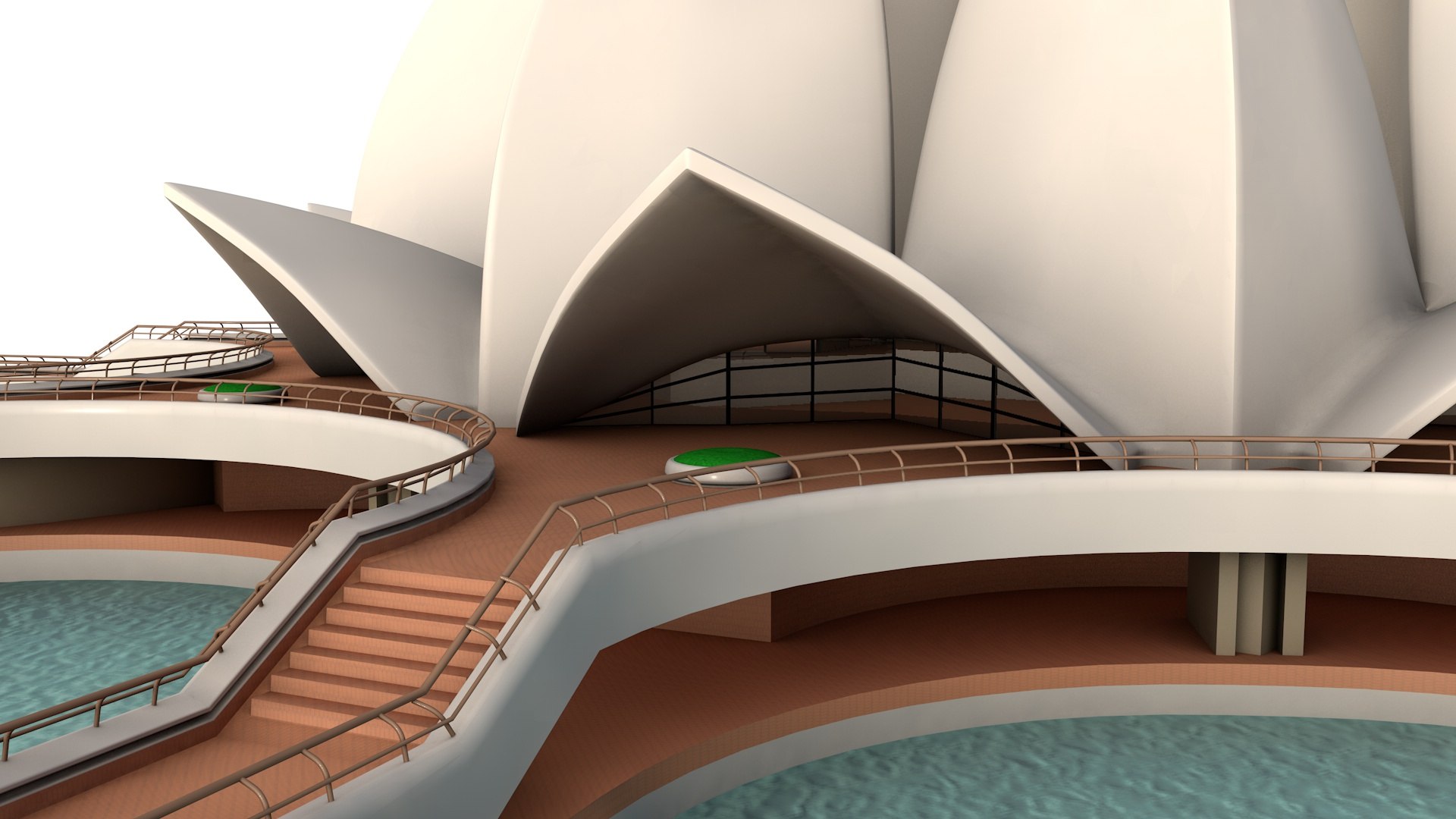 Lotus Temple Model - TurboSquid 1829238