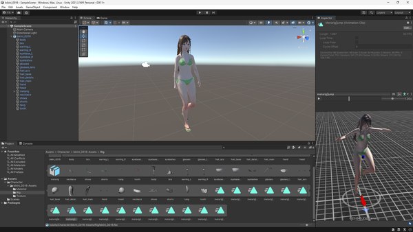 modelo 3d Bikini 0016 - UE5 - Unity - Blender - Animación - Personaje ...