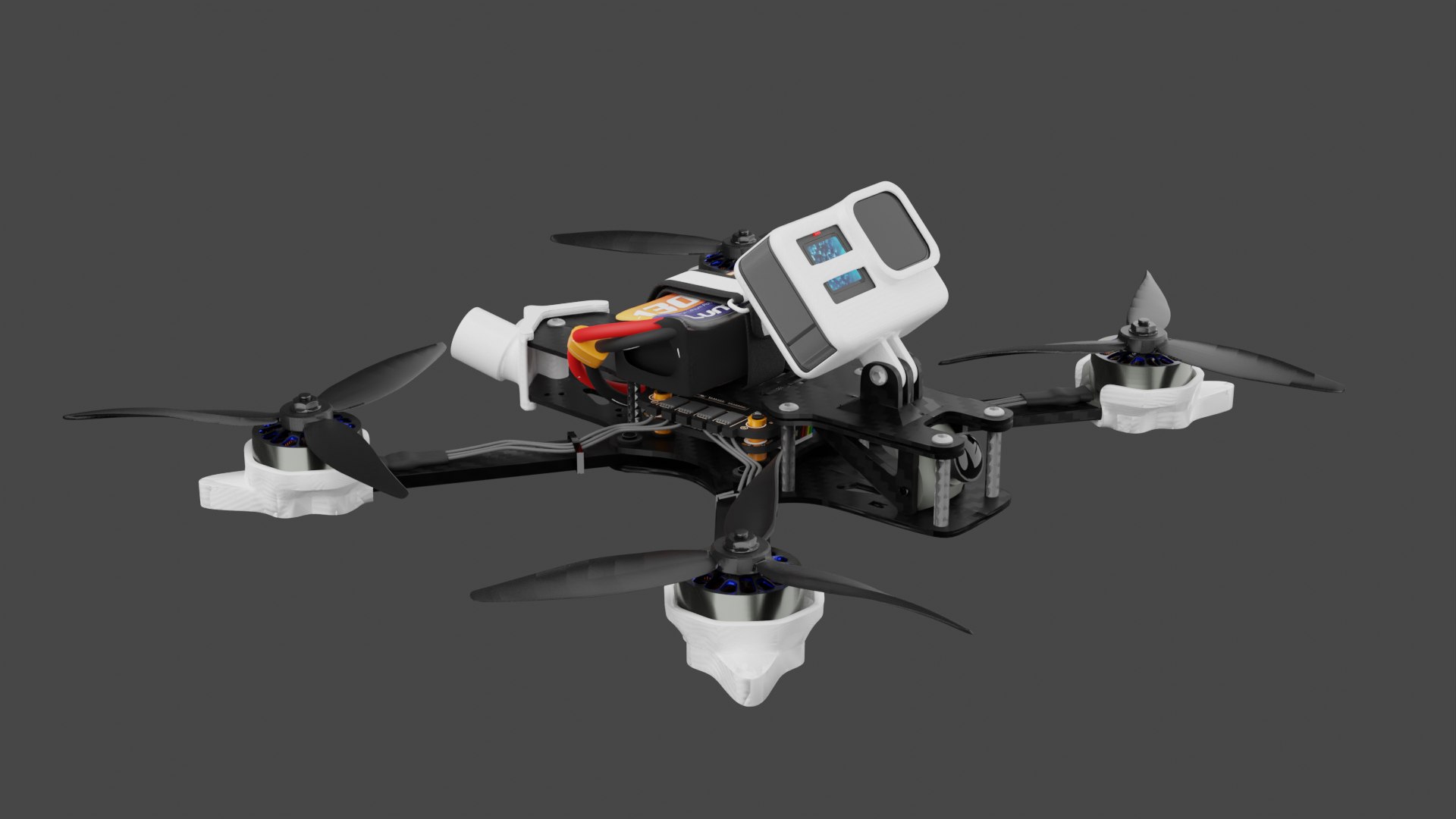 3D Custom FPV Drone GoPro 11 Vanover Vannystyle 5 SpeedyBee F405 Model ...