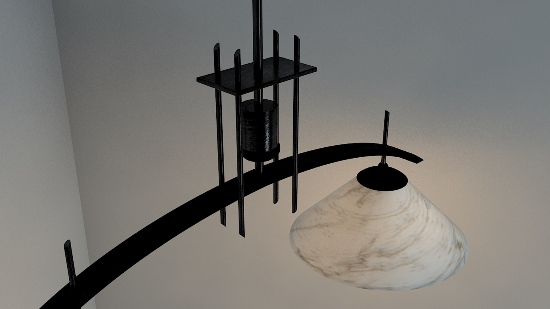 3d Model Chinese Lamp