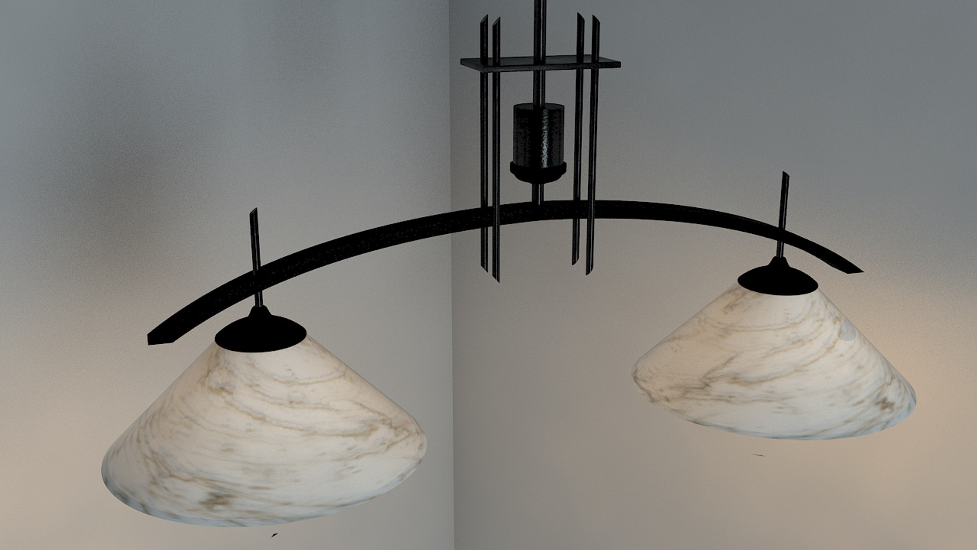 3d Model Chinese Lamp