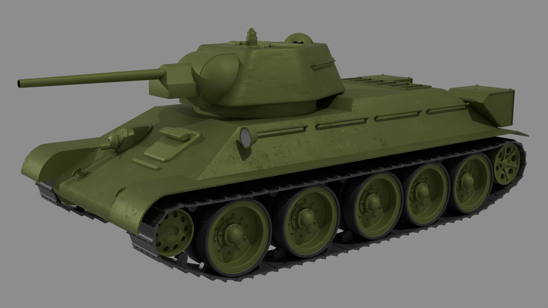 3D T-34 1942 Soviet Tank Model - TurboSquid 2275990