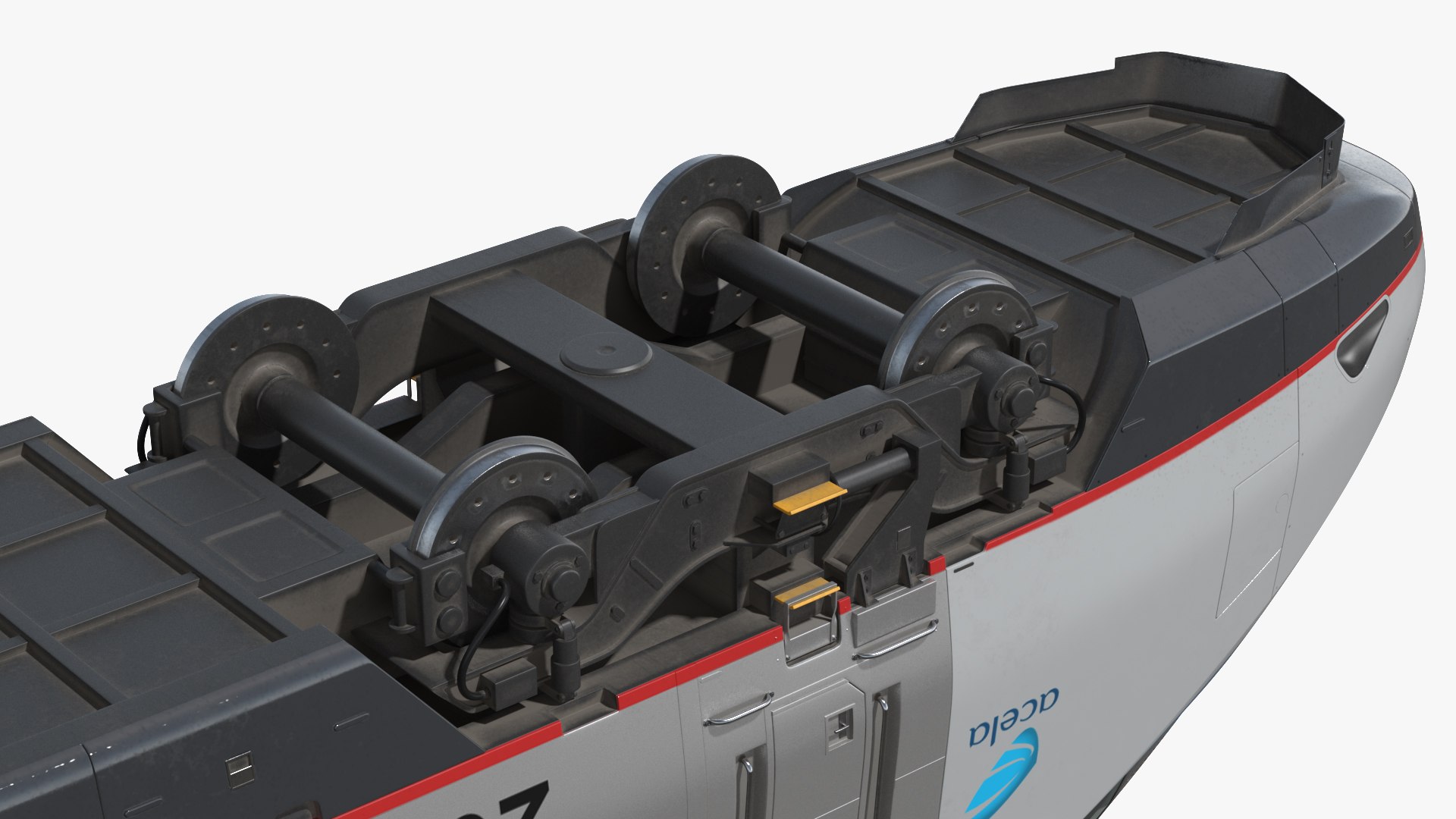 3D amtrak acela express locomotive - TurboSquid 1447335